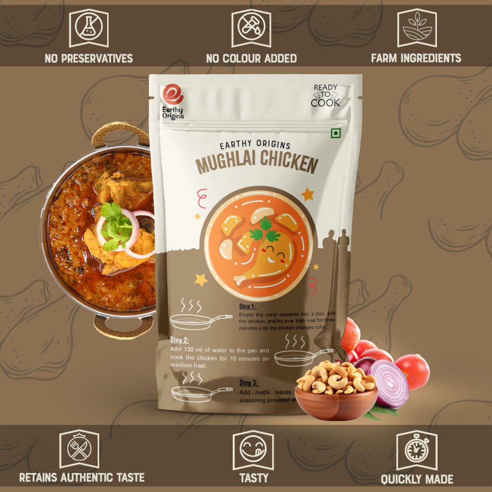 Ready To Cook Dishes: Mughlai Chicken Curry and Gravy Online – Earthy ...